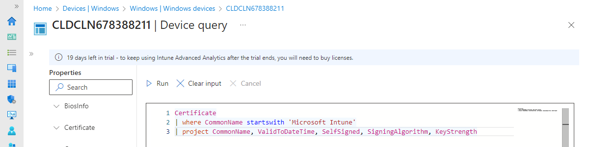Getting started with Device query – All about Microsoft Intune