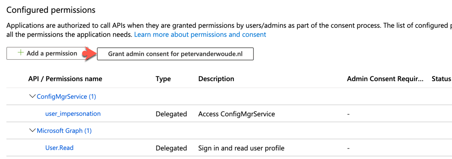 Enabling the ConfigMgr administration service through the cloud ...