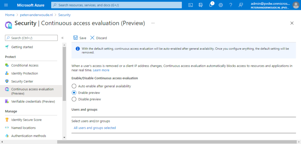 Getting started with Continuous Access Evaluation – All about Microsoft Intune