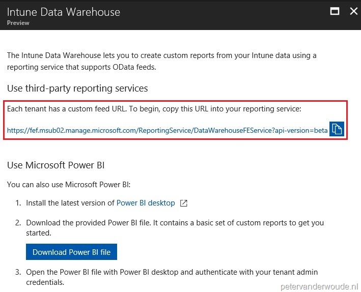 Super easy start with reporting and the Intune Data Warehouse – All about Microsoft Intune