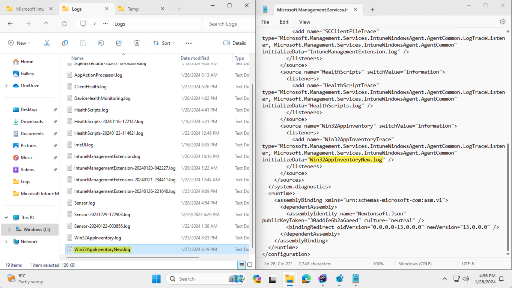 Getting familiar with the Intune Management Extension log files – All ...