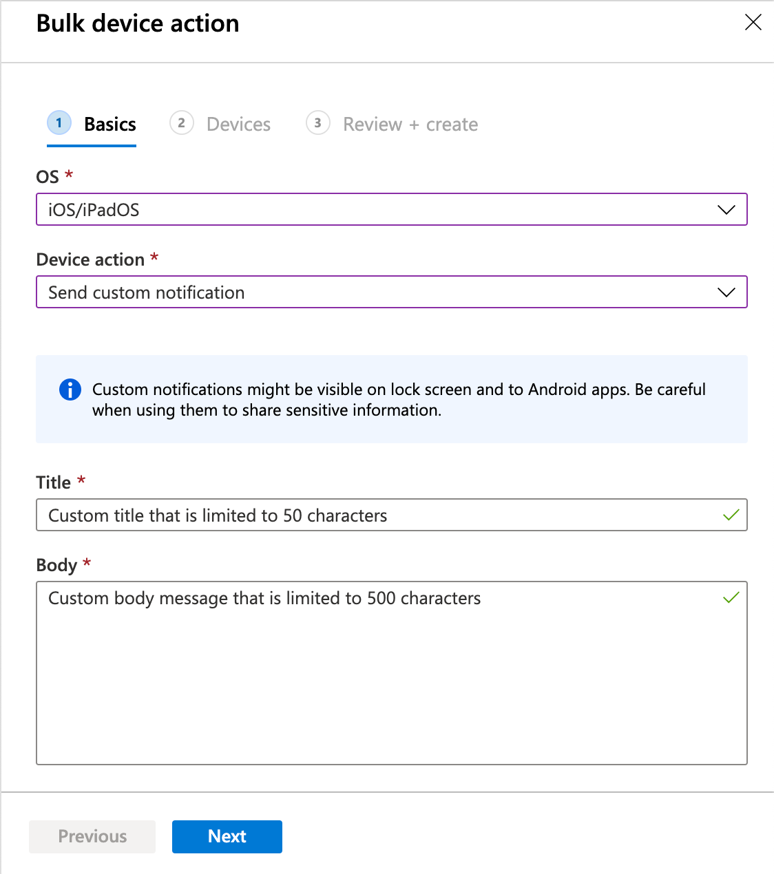 Pushing notifications to users on iOS and Android devices – All about Microsoft Intune