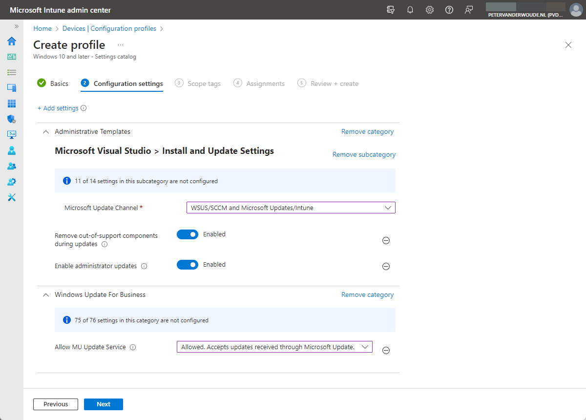All about Microsoft Intune | Managing updates for Visual Studio