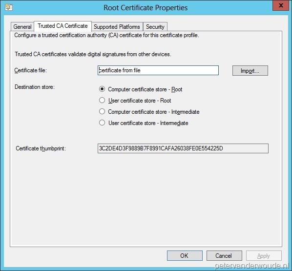 All about Microsoft Intune | Deploying Certificate Profiles with ConfigMgr 2012