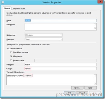 Verify SQL version via Compliance Settings in ConfigMgr 2012 – All ...