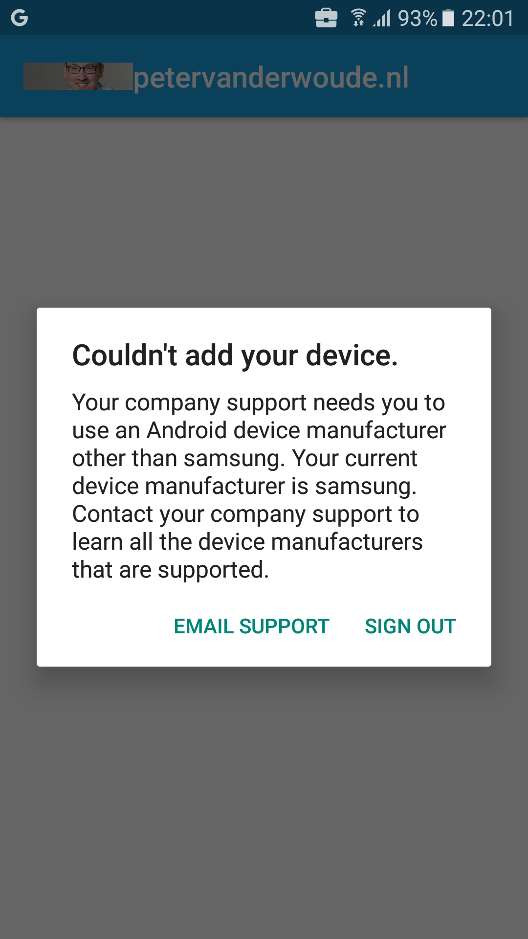 Block Android device enrollment for specific device manufacturer – All ...