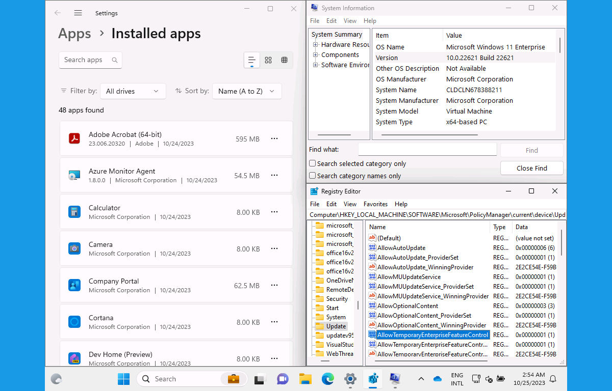 All about Microsoft Intune | Using temporary enterprise feature control ...
