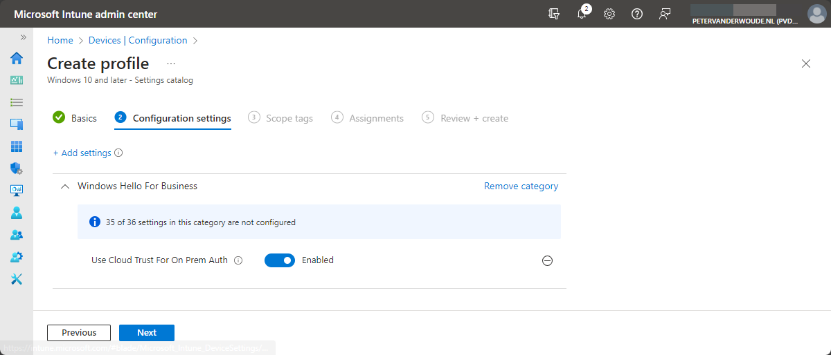 All About Microsoft Intune Configuring Windows Hello For Business