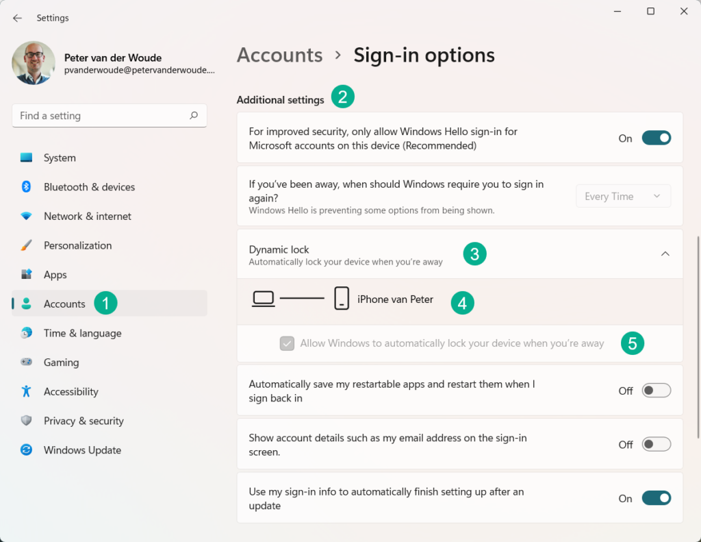 All about Microsoft Intune | Configuring Windows Hello for Business dynamic lock