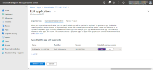 Working with supersedence relationships for Win32 apps – All about Microsoft Intune