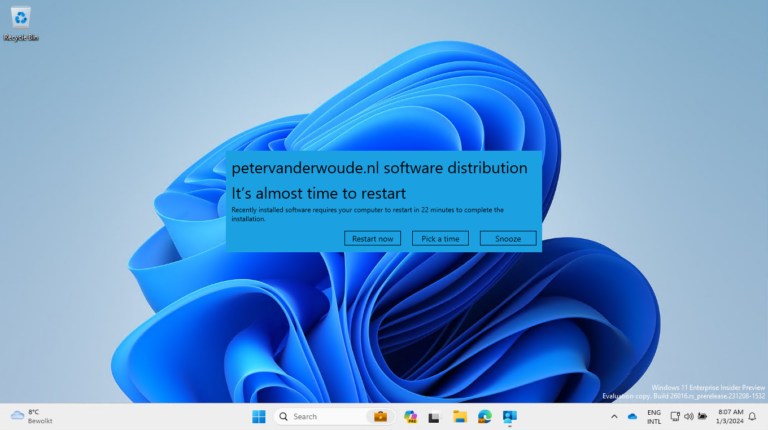 All about Microsoft Intune | Working with the restart grace period of Win32 apps